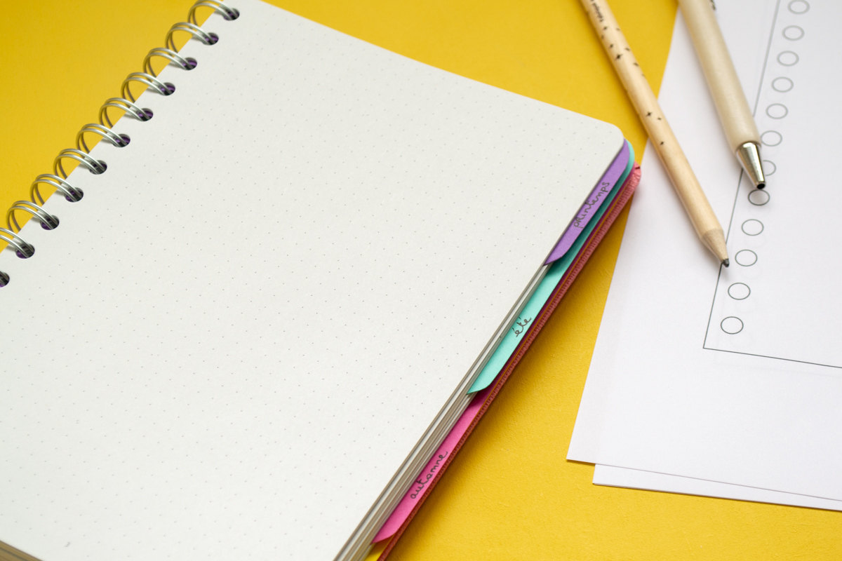 My 365 - DIY : Fabriquer des intercalaires pour un carnet à spirale